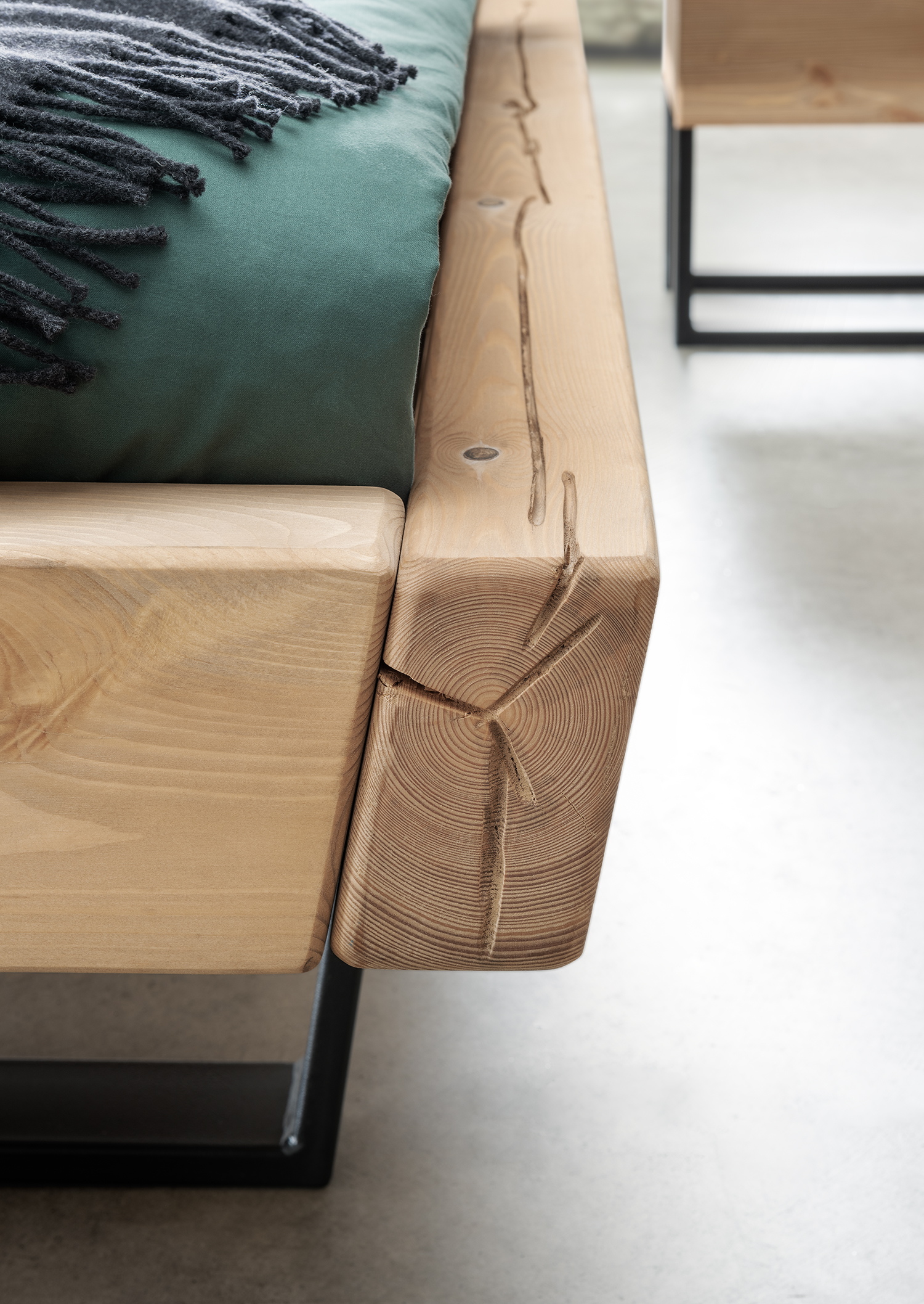 Houten balkenbed Brixton