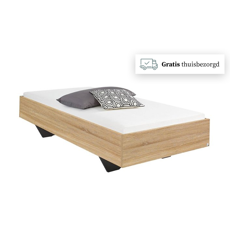 Houten bed van 90x200 cm » Mooie eenpersoonsbedden van massief hout of ...