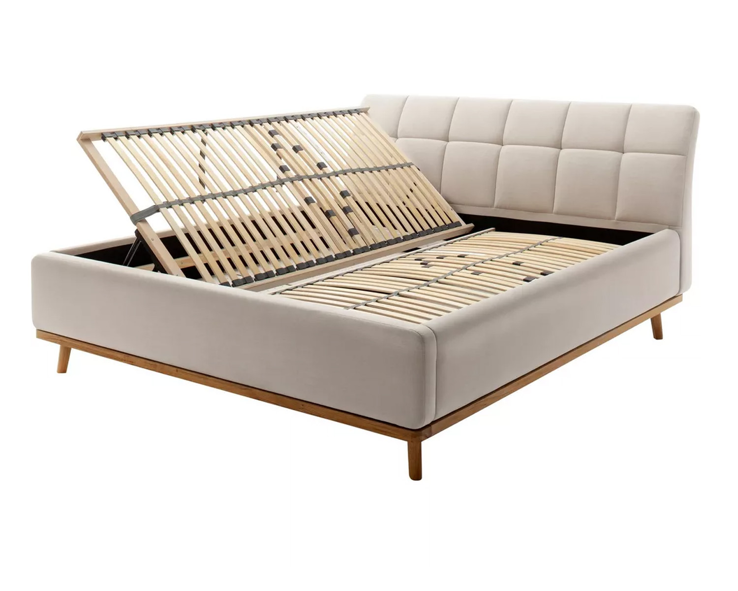 Luxe gestoffeerd bed Elizabeth - Incl. lattenbodems!