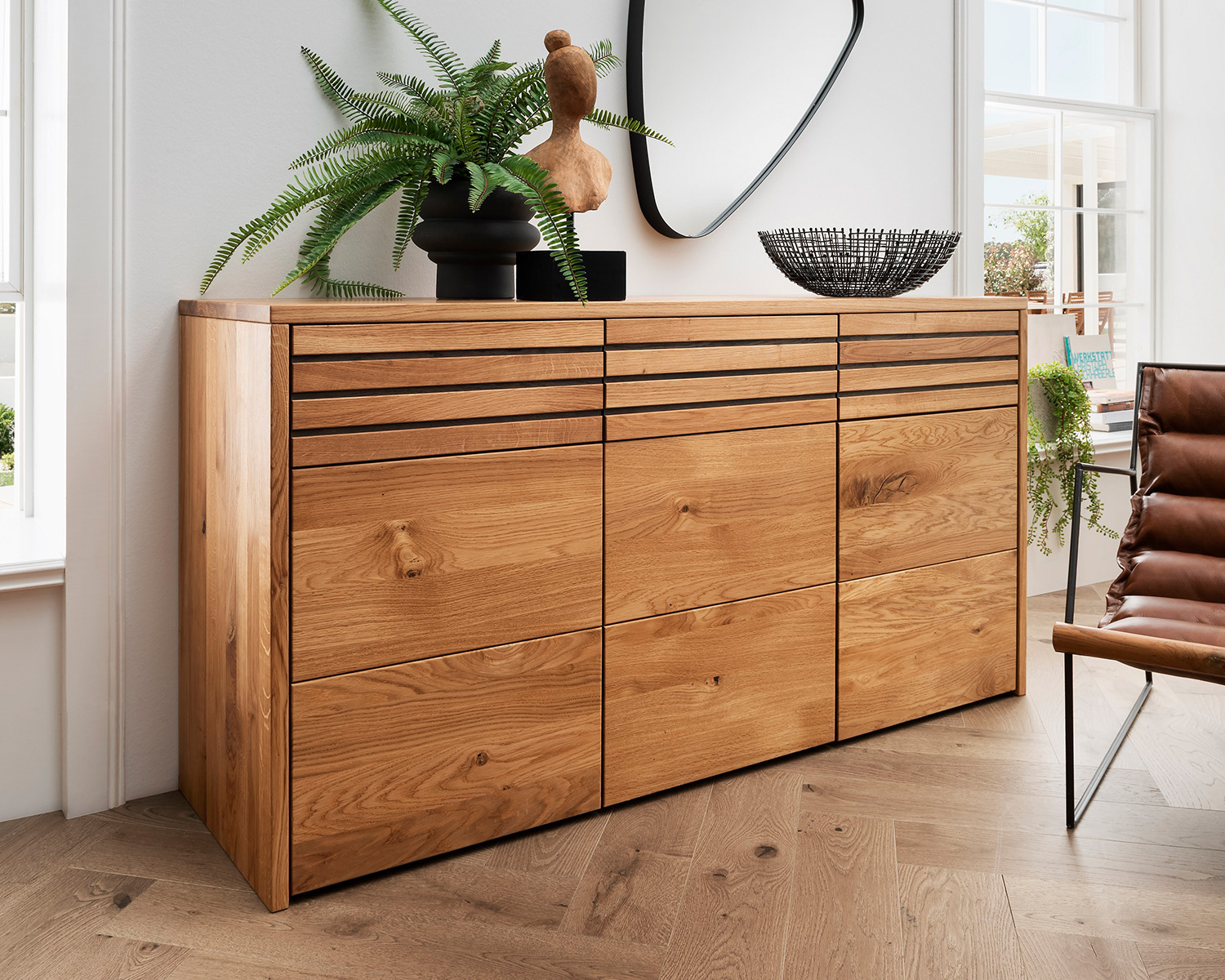 Moderne dressoir (massief hout) » Mooie accenten! | Bedroomshop