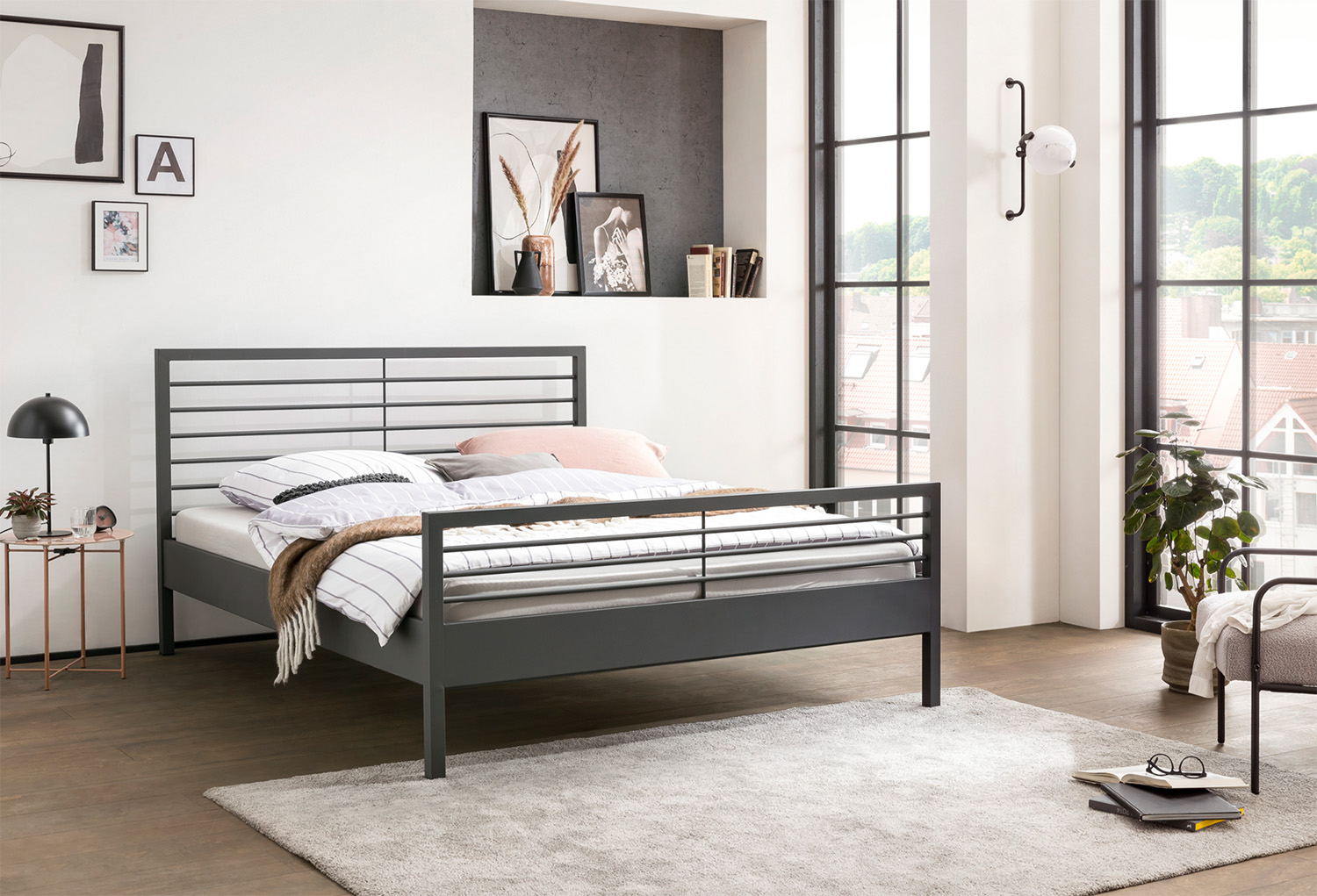 Metalen romantisch bed | Bedroomshop